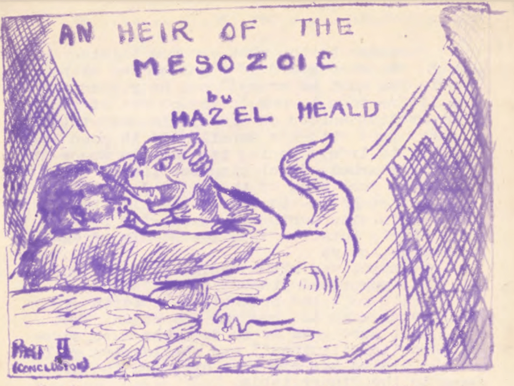 “An Heir to the Mesozoic” (1938) by Hazel Heald – Deep Cuts in a ...