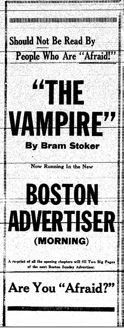 Deeper Cut: A Survey of Dracula Newspaper Serials in English (1899-1928 ...