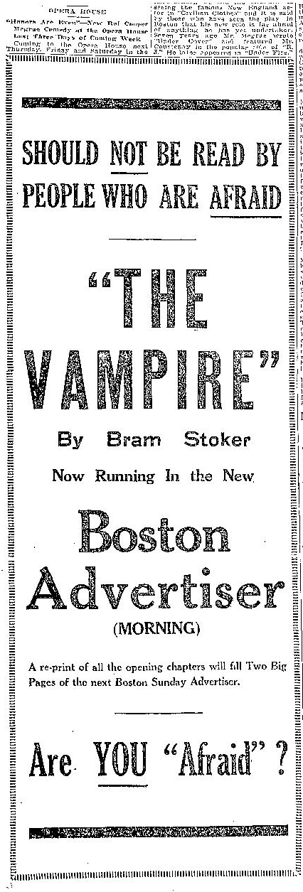 Deeper Cut: A Survey of Dracula Newspaper Serials in English (1899-1928 ...