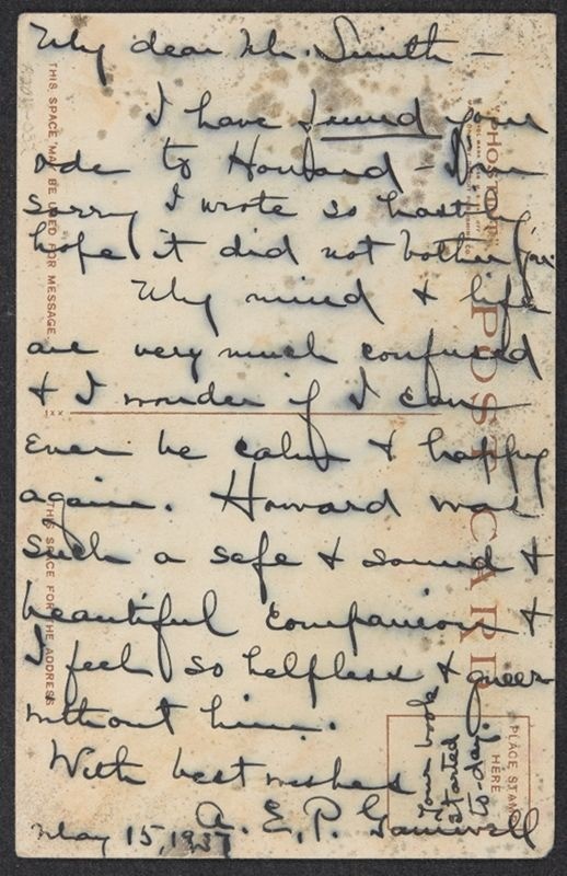 Her Letters to Clark Ashton Smith: Annie E. P. Gamwell – Deep Cuts in a ...